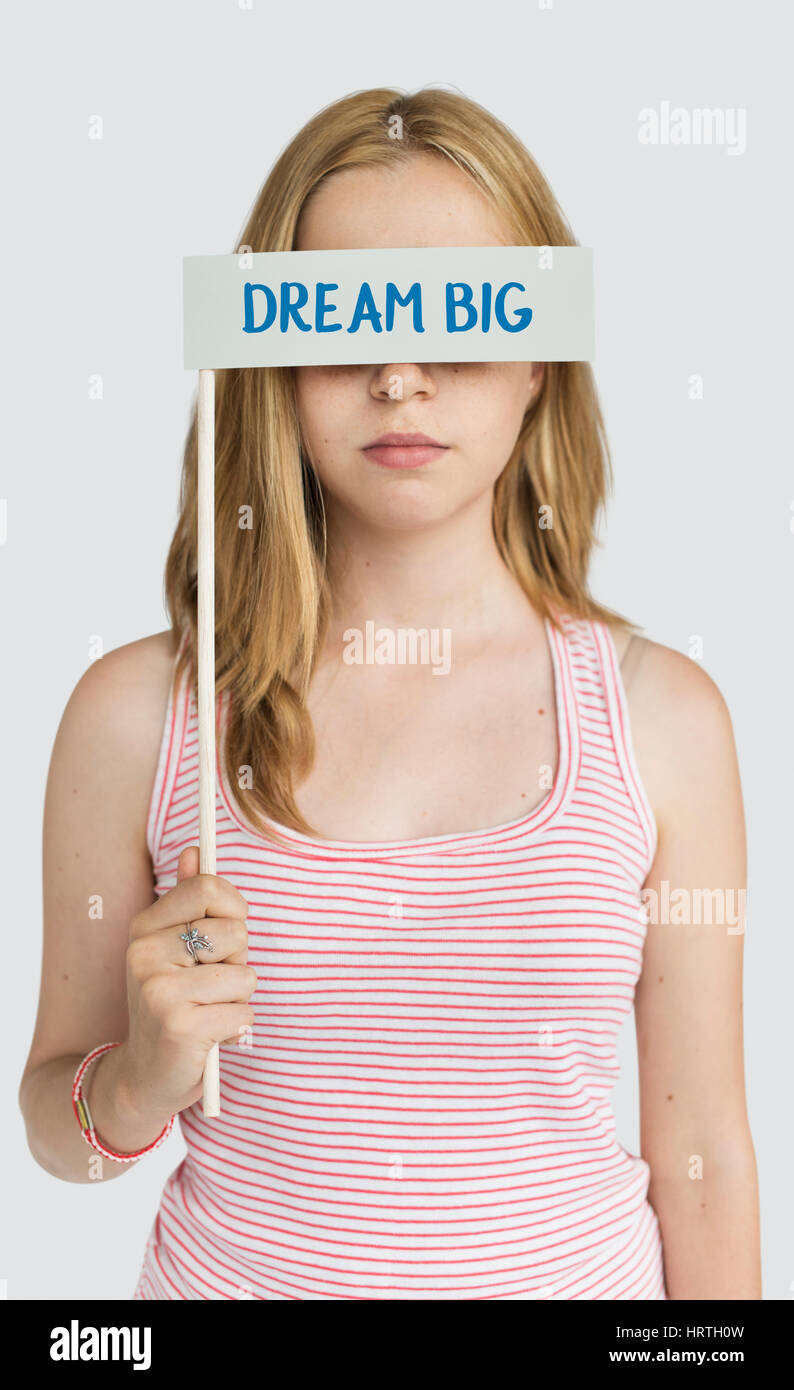 Dream Big Motivation Vision Word Concept Stock Photo - Alamy