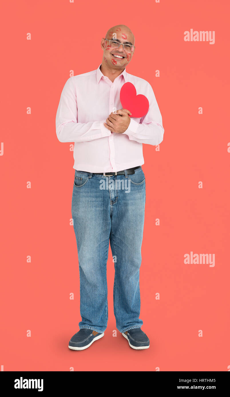 Asian man full kisses heart hi-res stock photography and images - Alamy