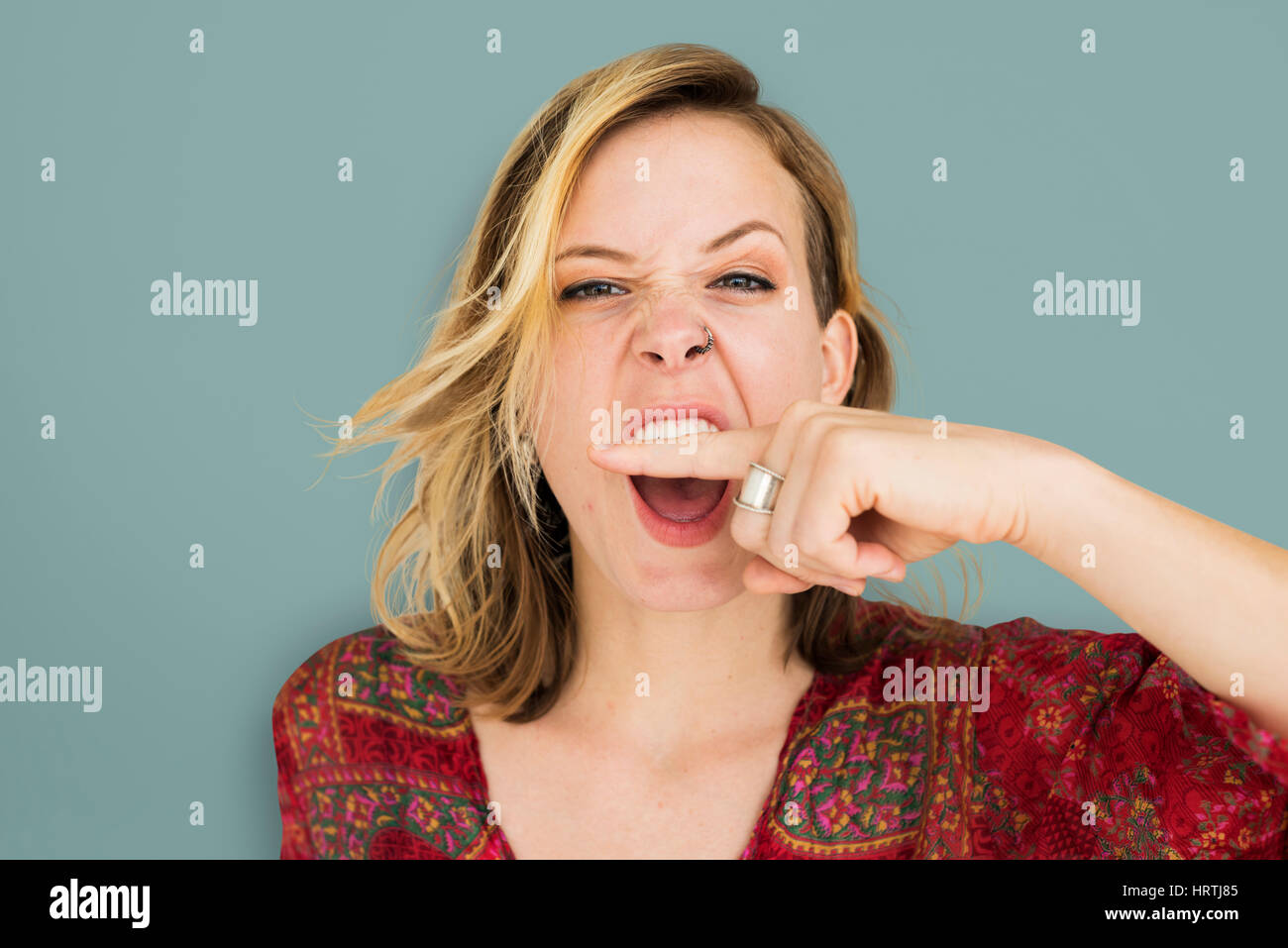 Woman Scream Shouting Furious Portrait Concept Stock Photo - Alamy