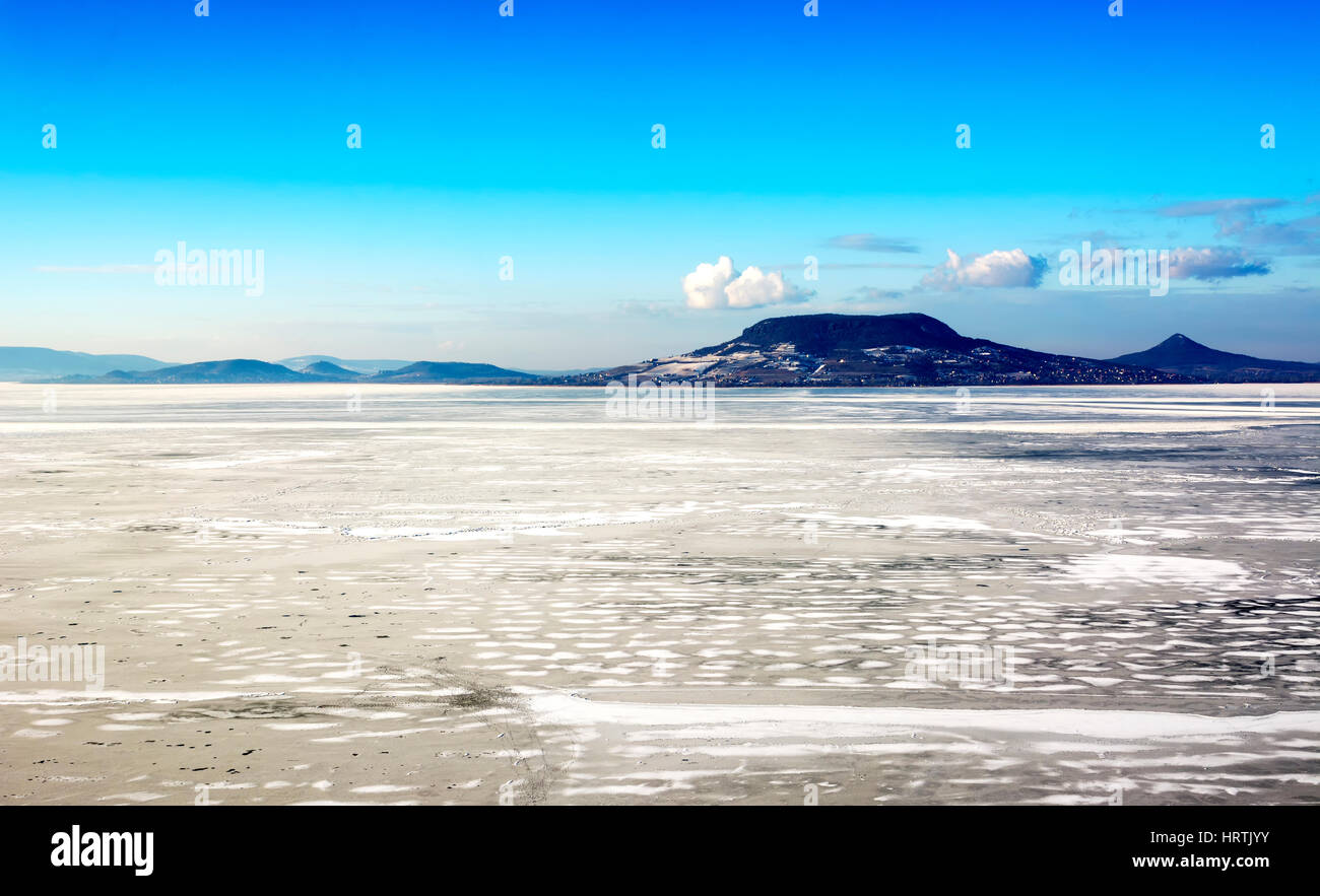 Lake Balaton in winter time, Hungary Stock Photo - Alamy