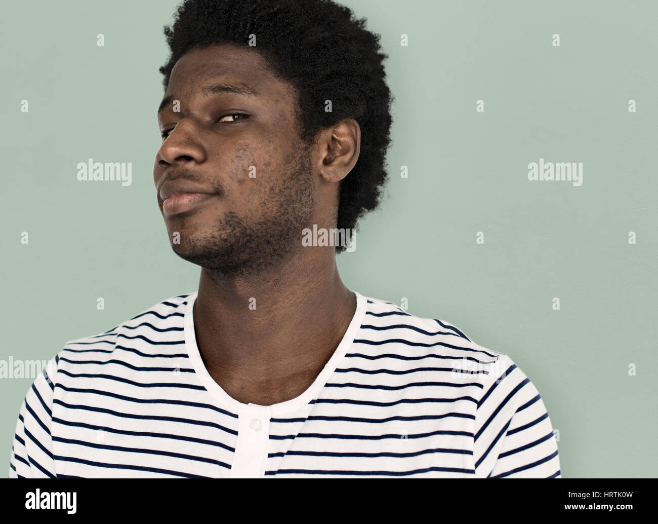 African Descent Man Studio Concept Stock Photo - Alamy
