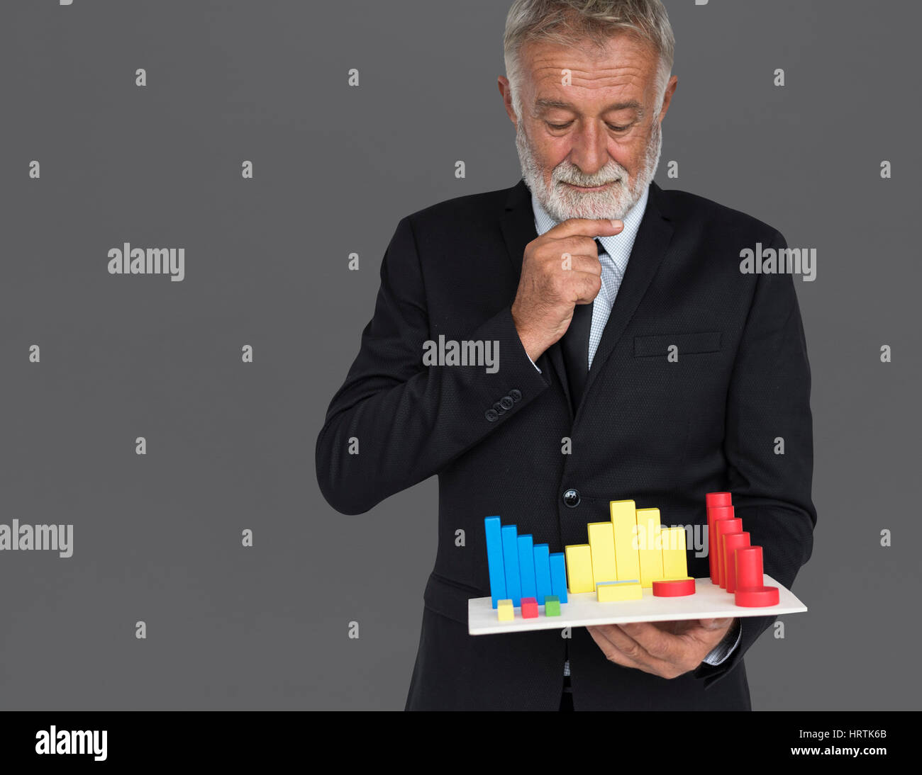 Businessman Graph Vision Planning Strategy Stock Photo - Alamy