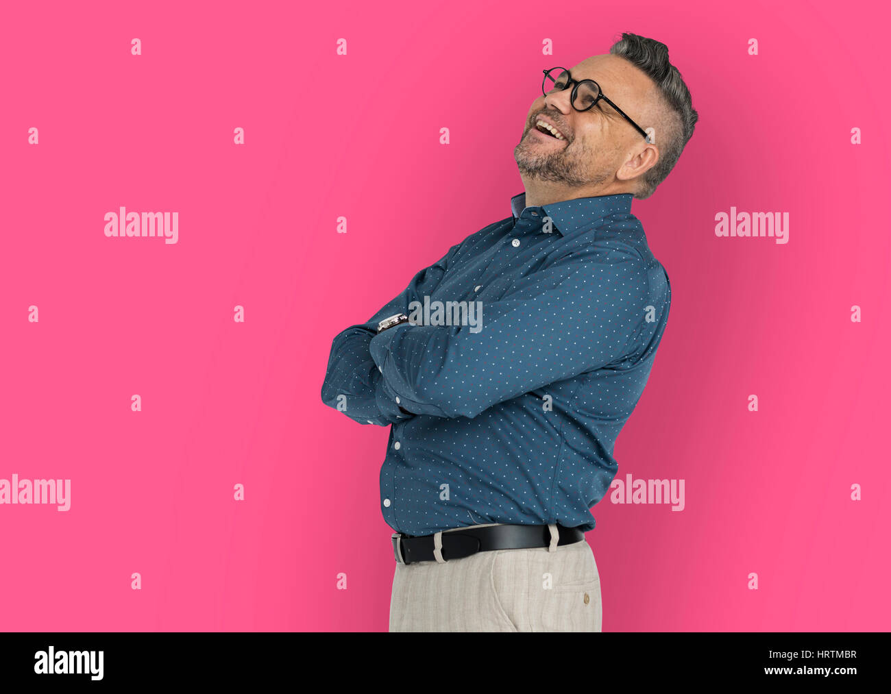 Man folding his arms hi-res stock photography and images - Alamy