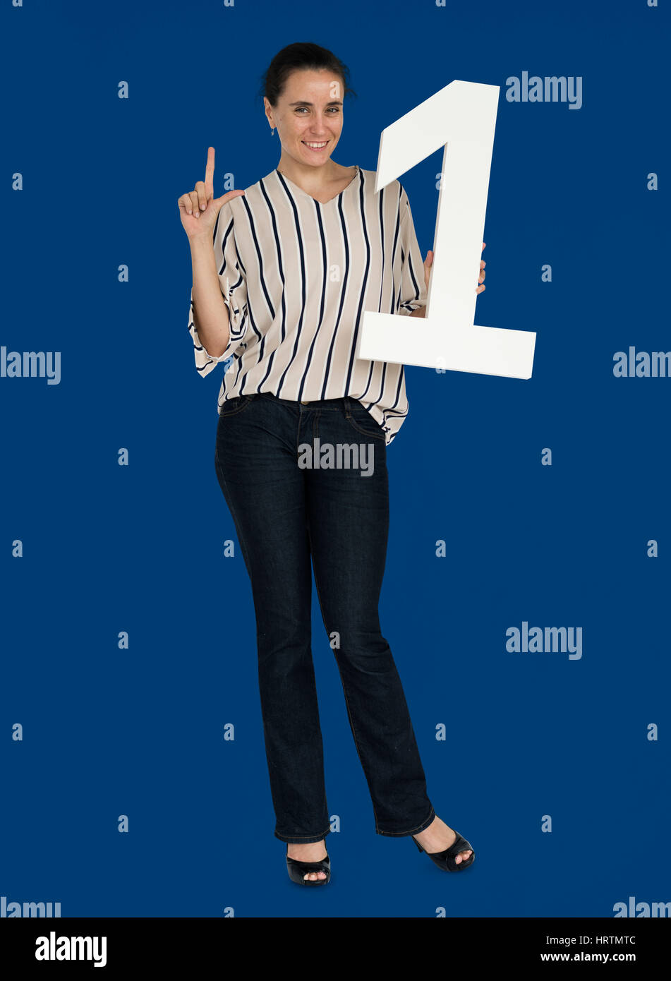 Caucasian Business Rank Number One Stock Photo - Alamy