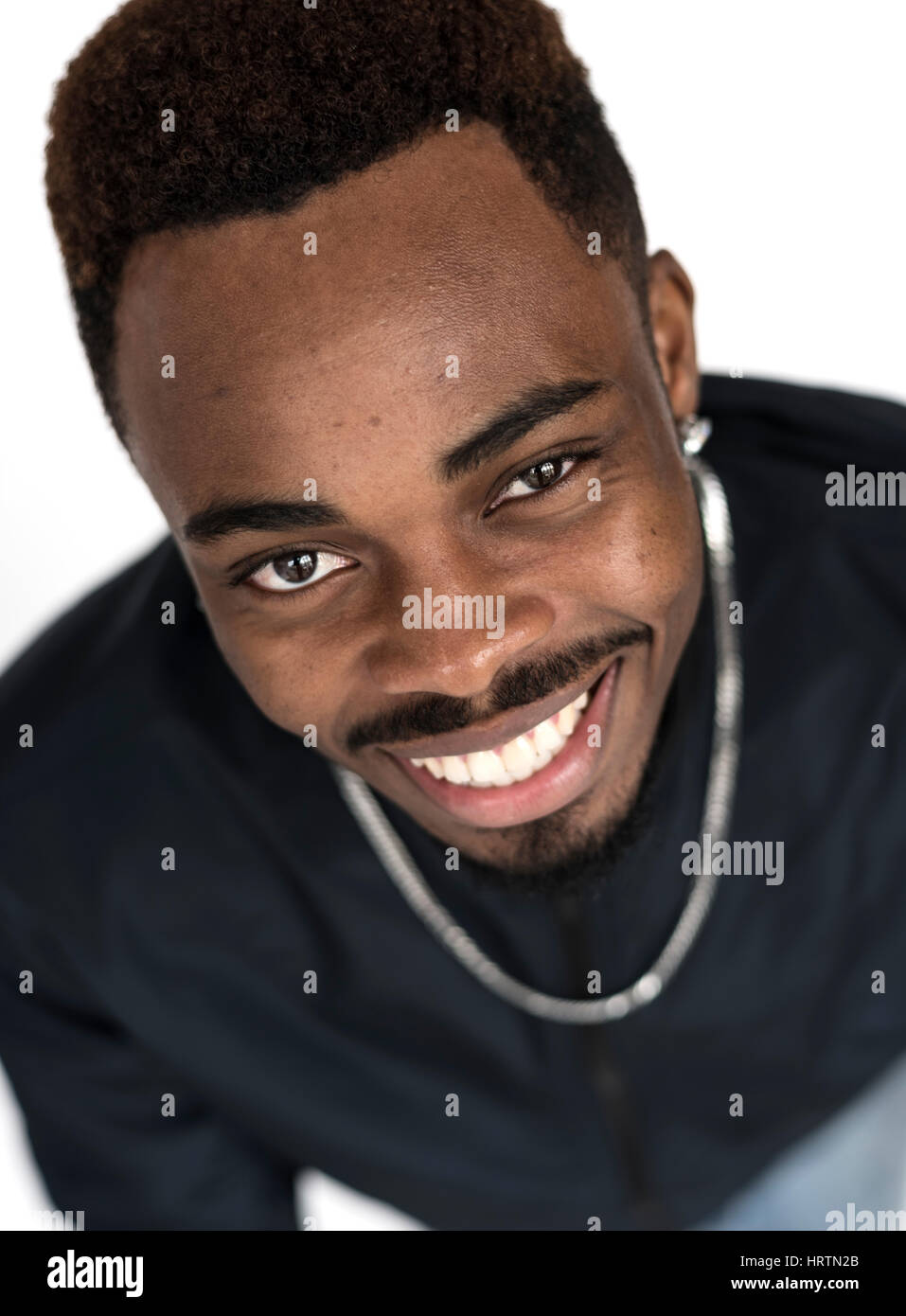 Young black guy smiling portrait Stock Photo - Alamy