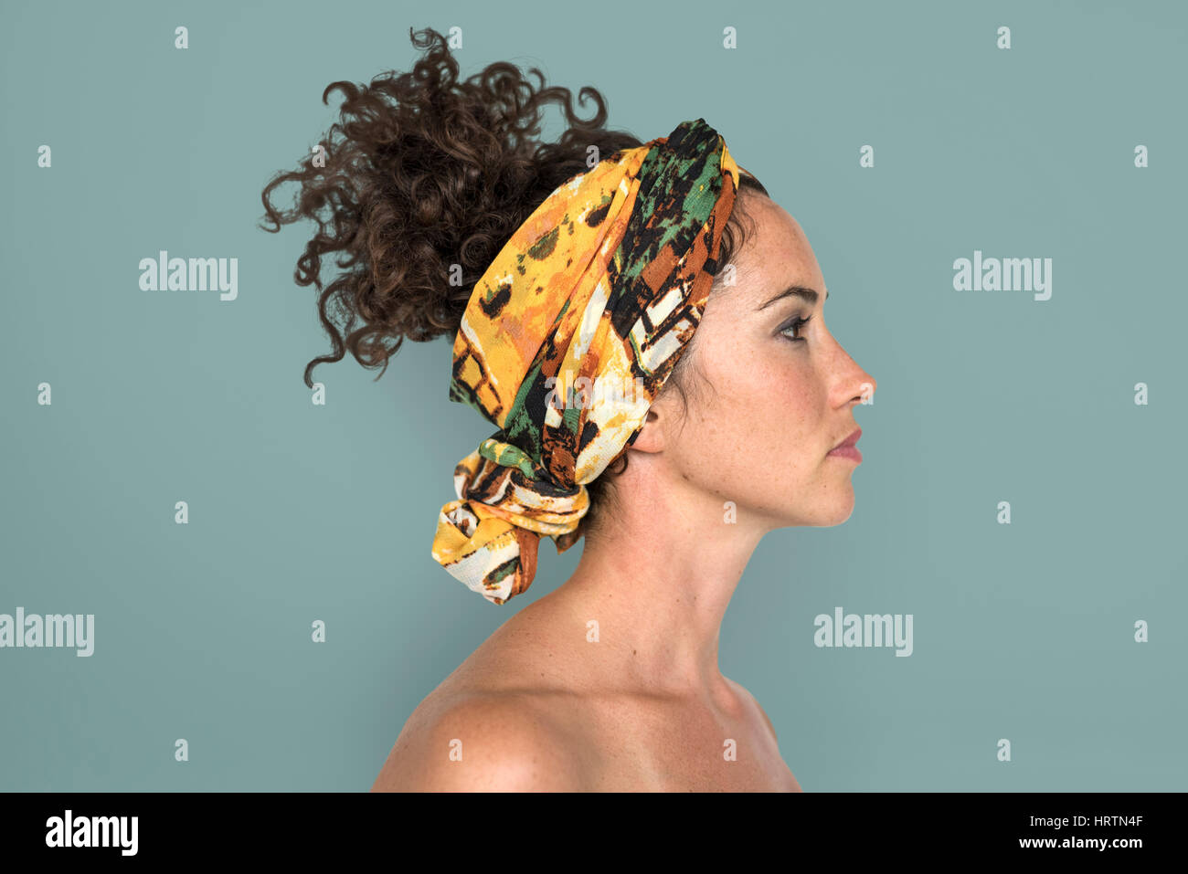Caucasian woman side view hi-res stock photography and images - Alamy