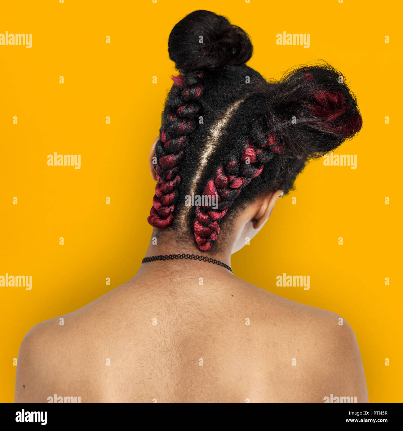 African Descent Woman Back Stock Photo - Alamy