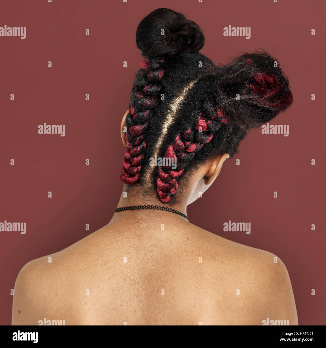 African Descent Woman Back Stock Photo - Alamy