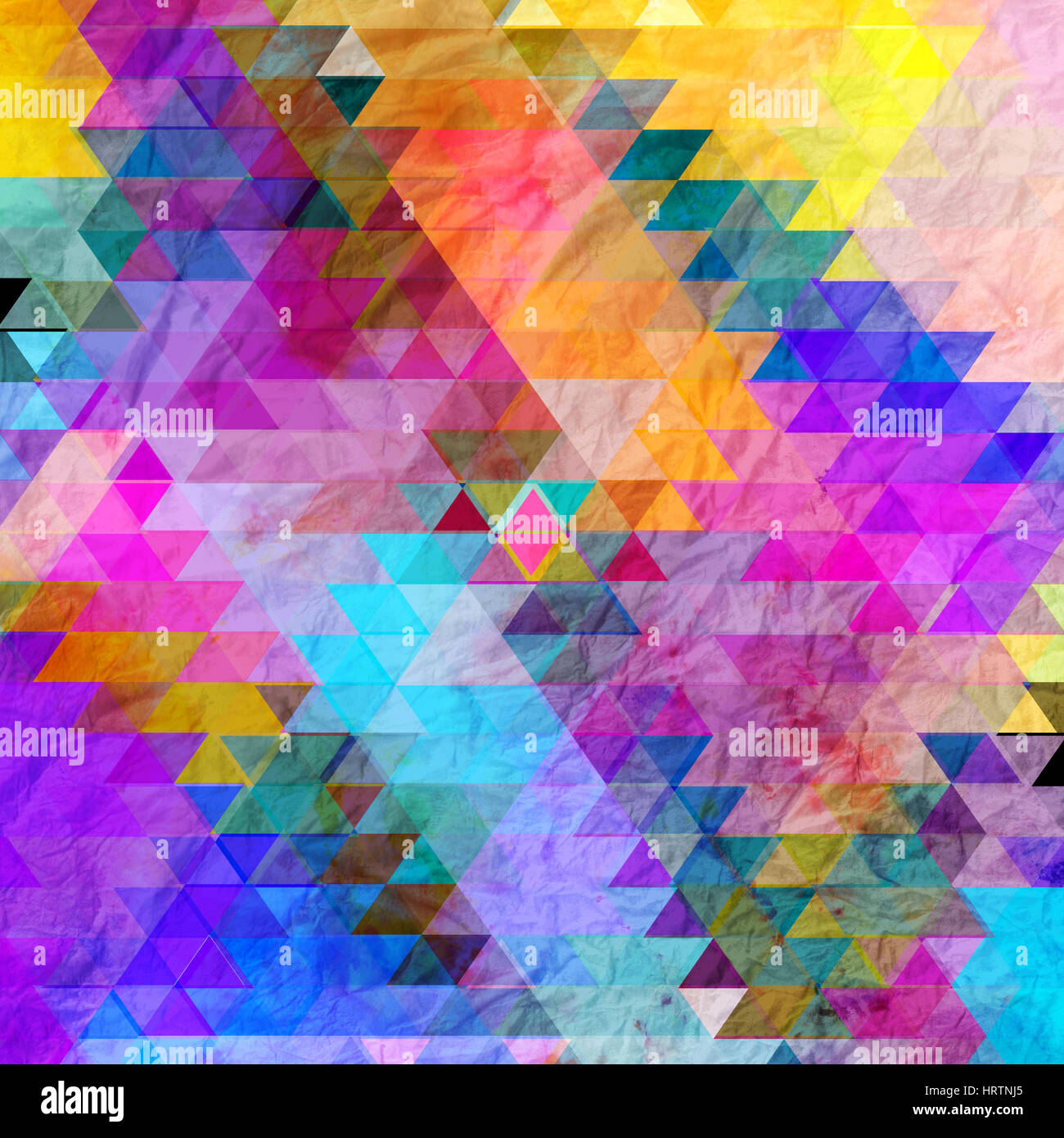 Abstract bright colorful watercolor background with polygons Stock ...