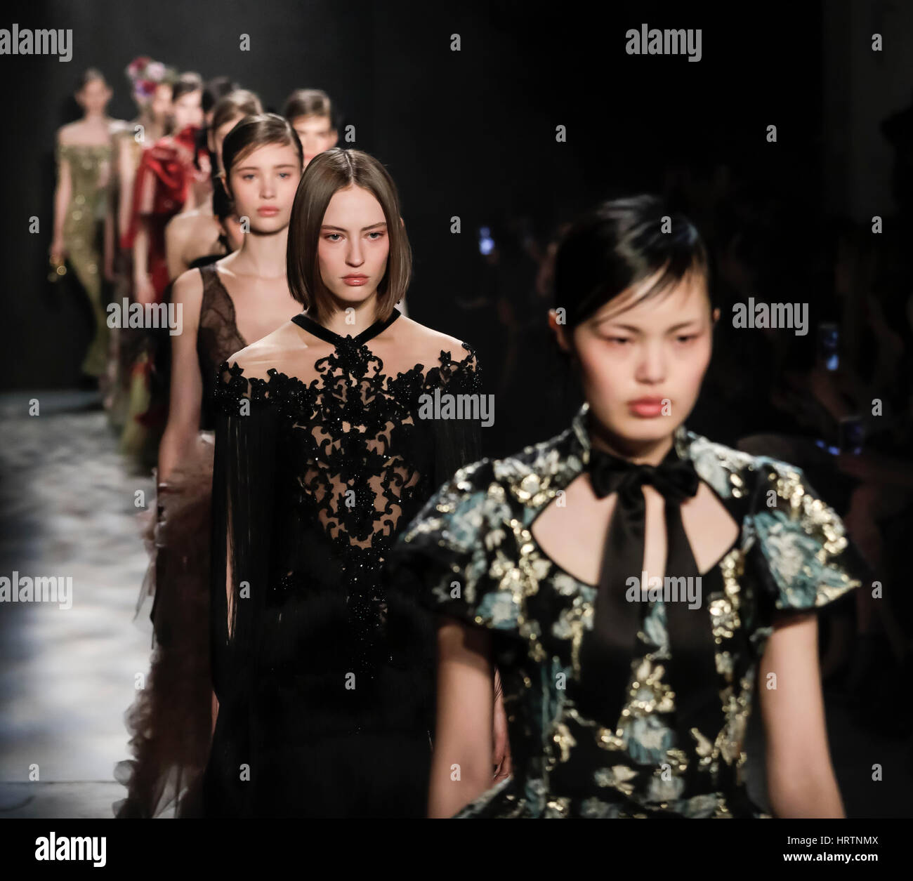 New York, United States. 08th Feb, 2017. Models walk runway for the ...