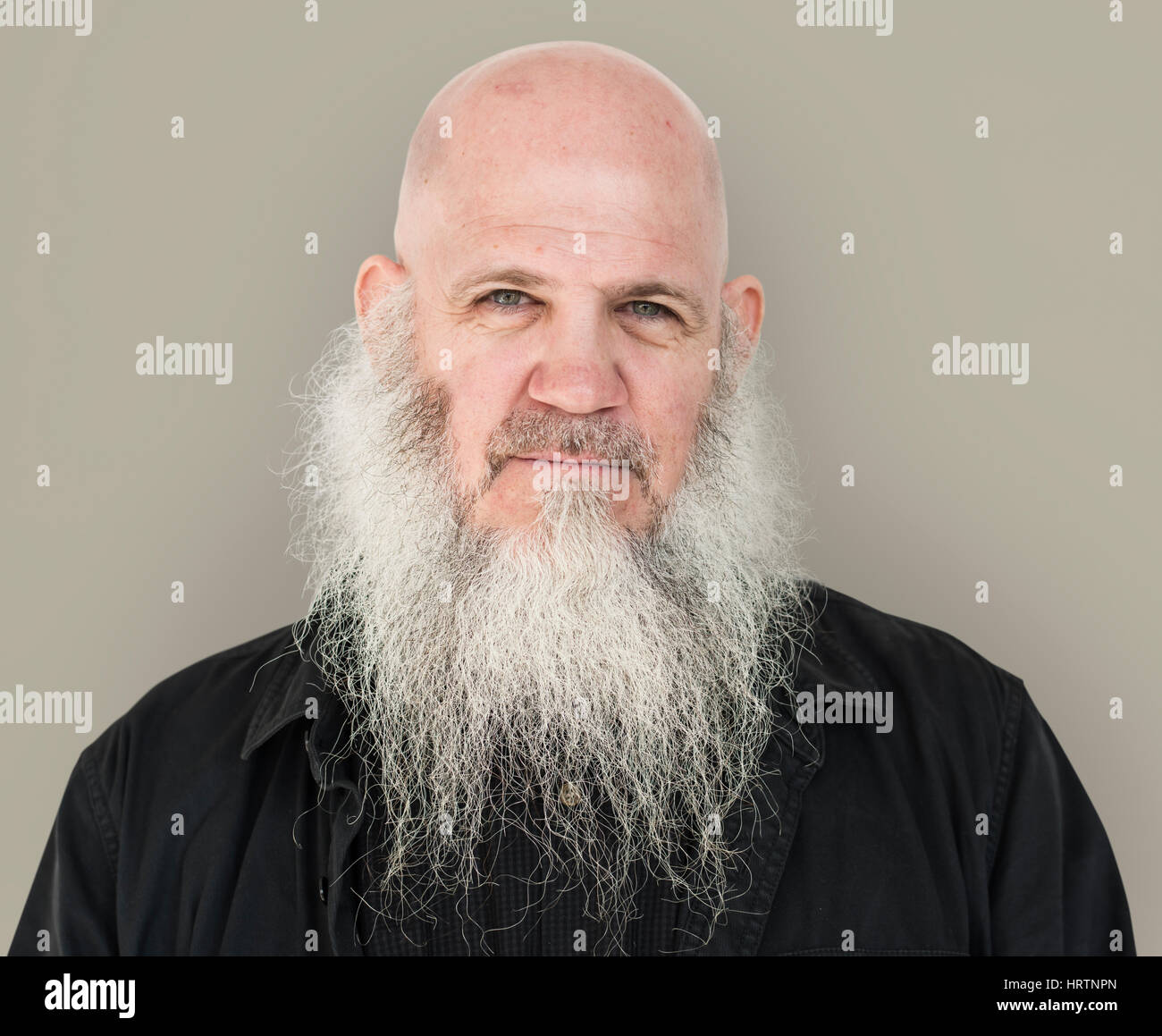 Bald man long beard hi-res stock photography and images - Alamy