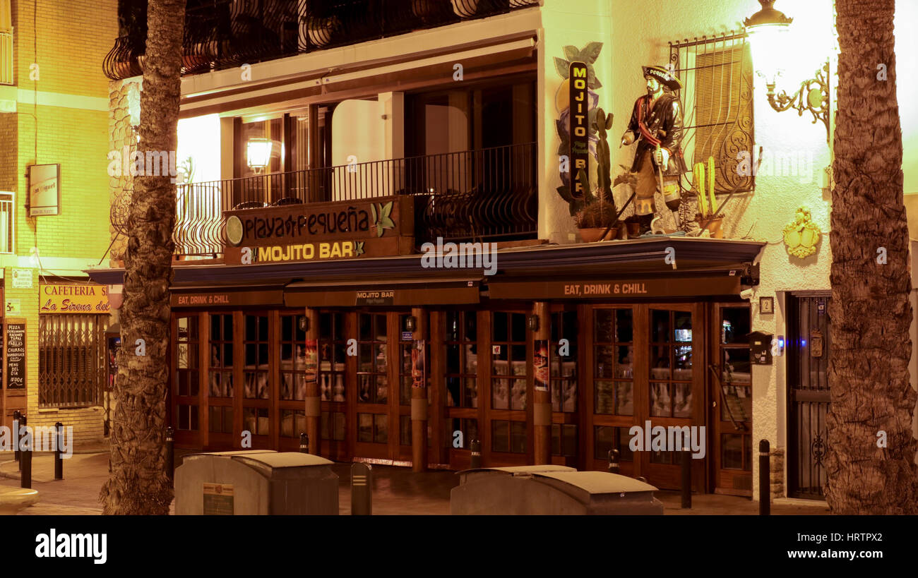 Benidorm night hi-res stock photography and images - Alamy