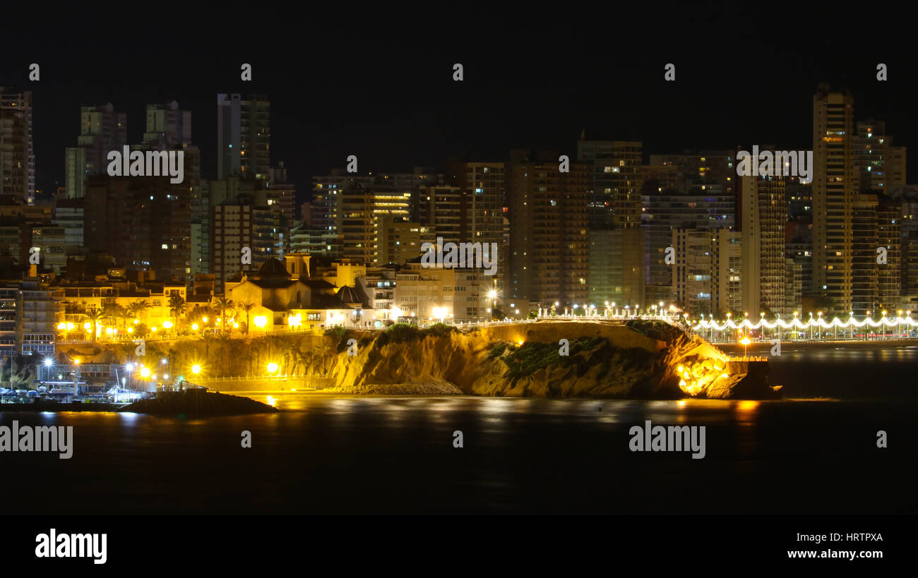 Benidorm night hi-res stock photography and images - Alamy