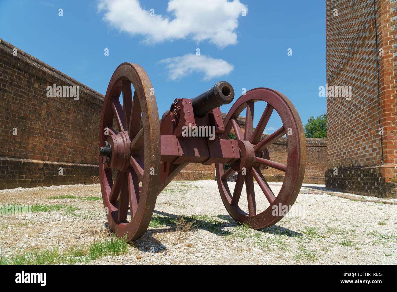 Old Cannon in Fort Stock Photo - Alamy