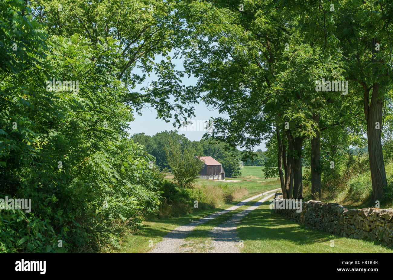 Roulette Farm Lane, Antietam National Battlefield Stock Photo - Alamy