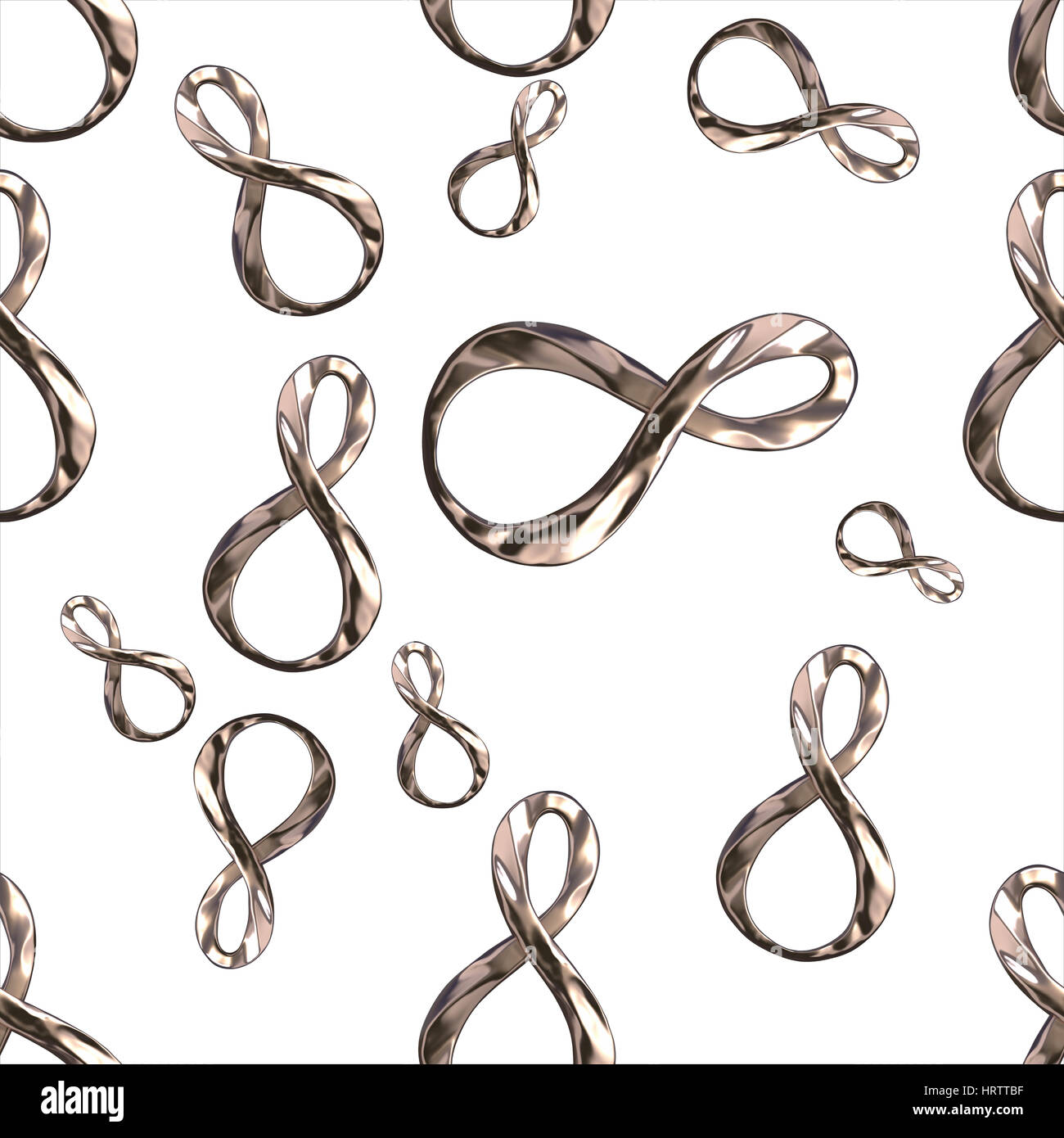 golden silver or platinum 8 numbers isolated on white background. Happy ...