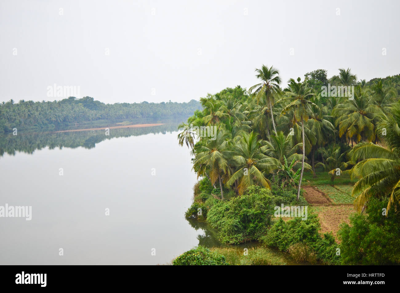 Beautiful landscape of rural India. Scene captured during a train ...