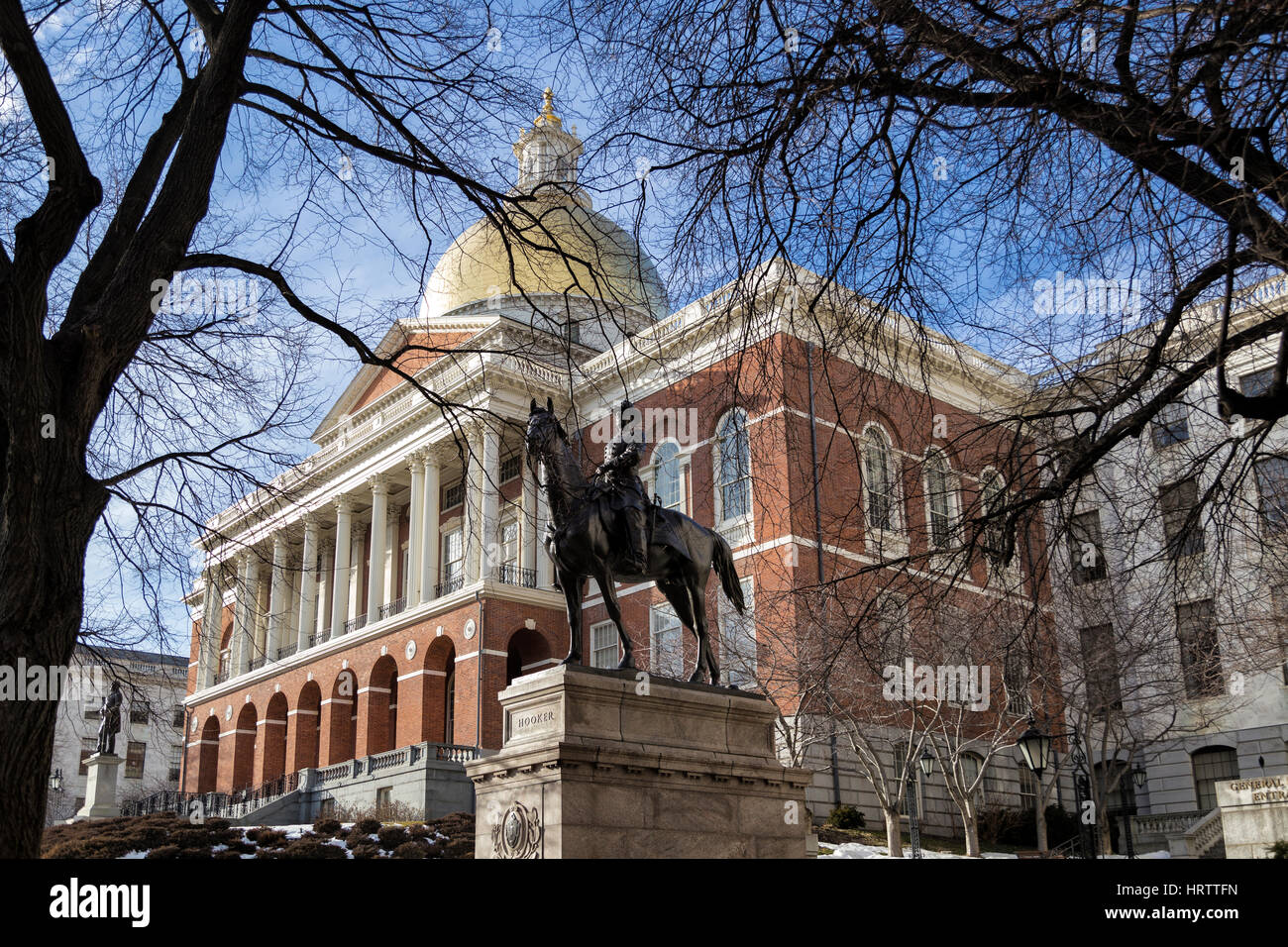 Massachusetts capital building hi-res stock photography and images - Alamy