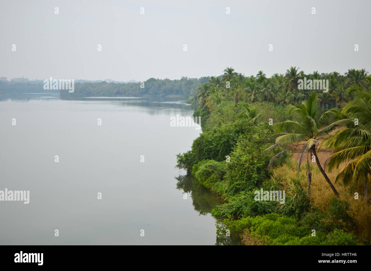 Beautiful landscape of rural India. Scene captured during a train ...