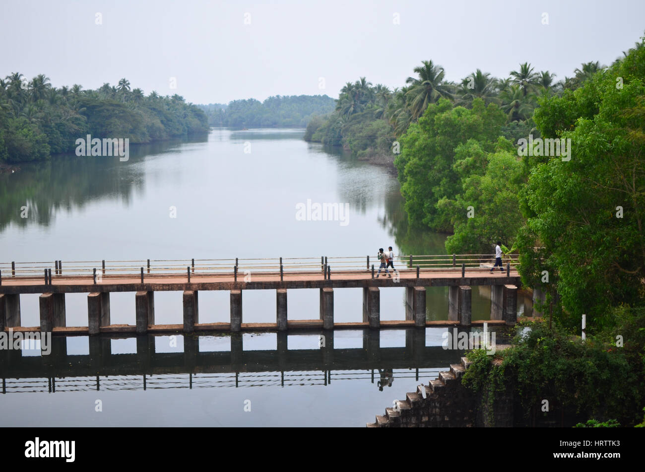 Beautiful landscape of rural India. Scene captured during a train ...