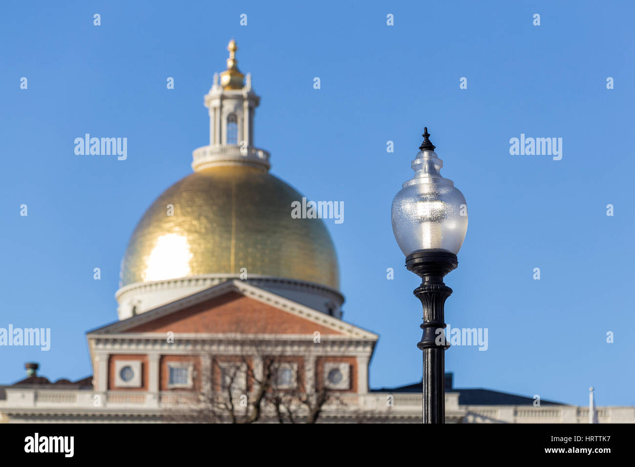 Massachusetts State House Dome Stock Photo - Alamy