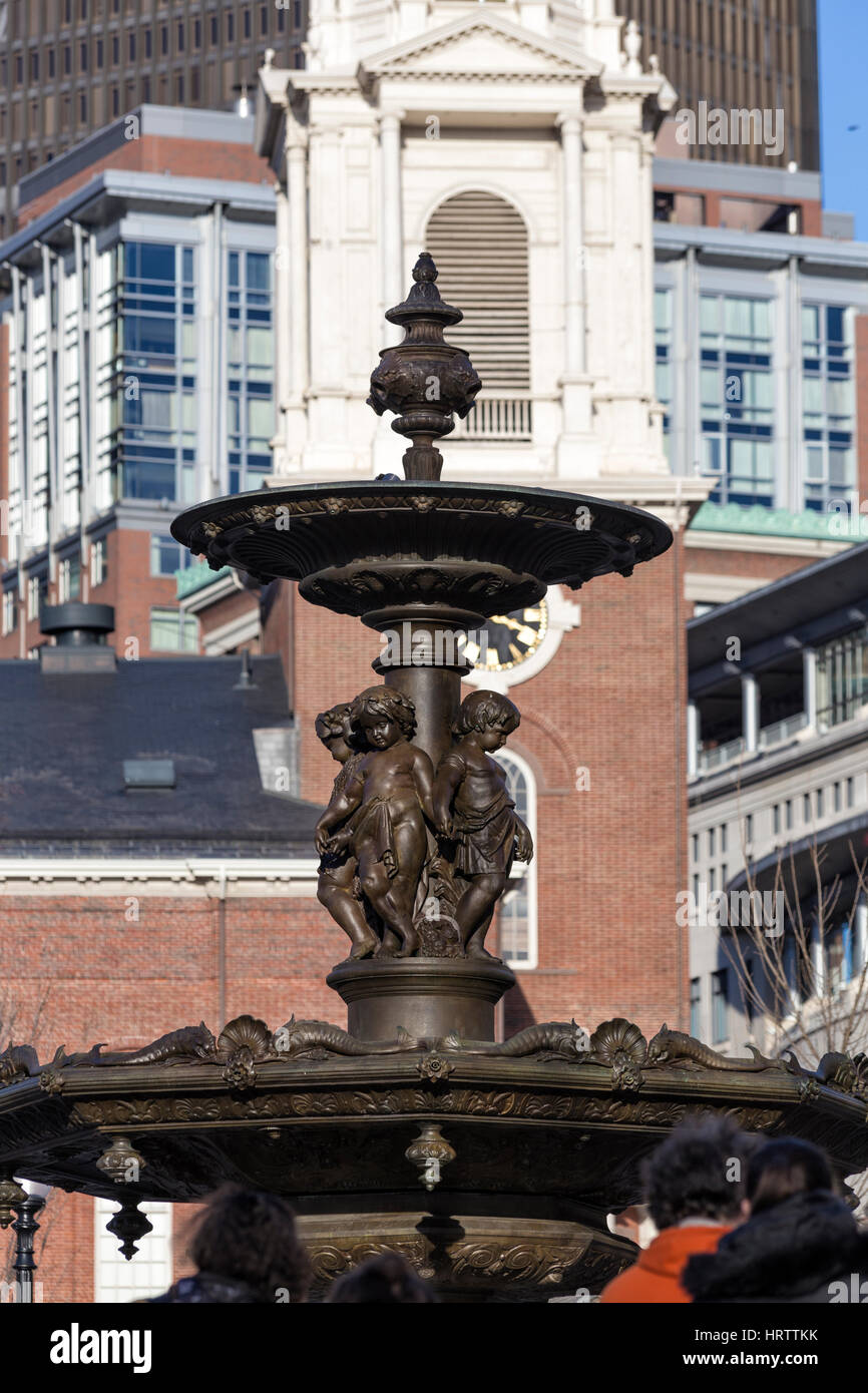 Boston fountain park hi-res stock photography and images - Alamy