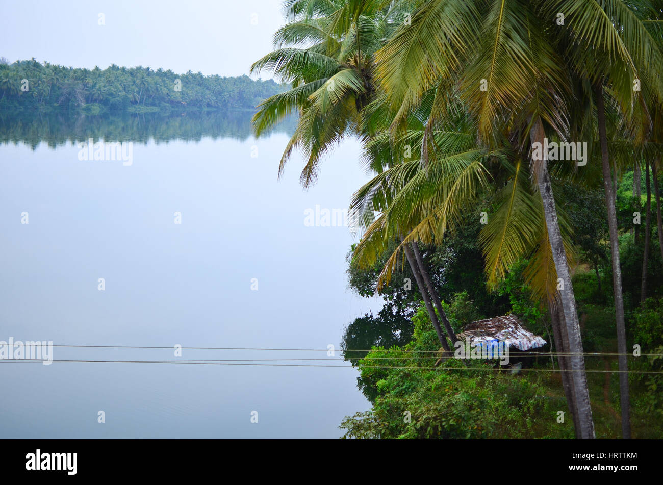 Beautiful landscape of rural India. Scene captured during a train ...