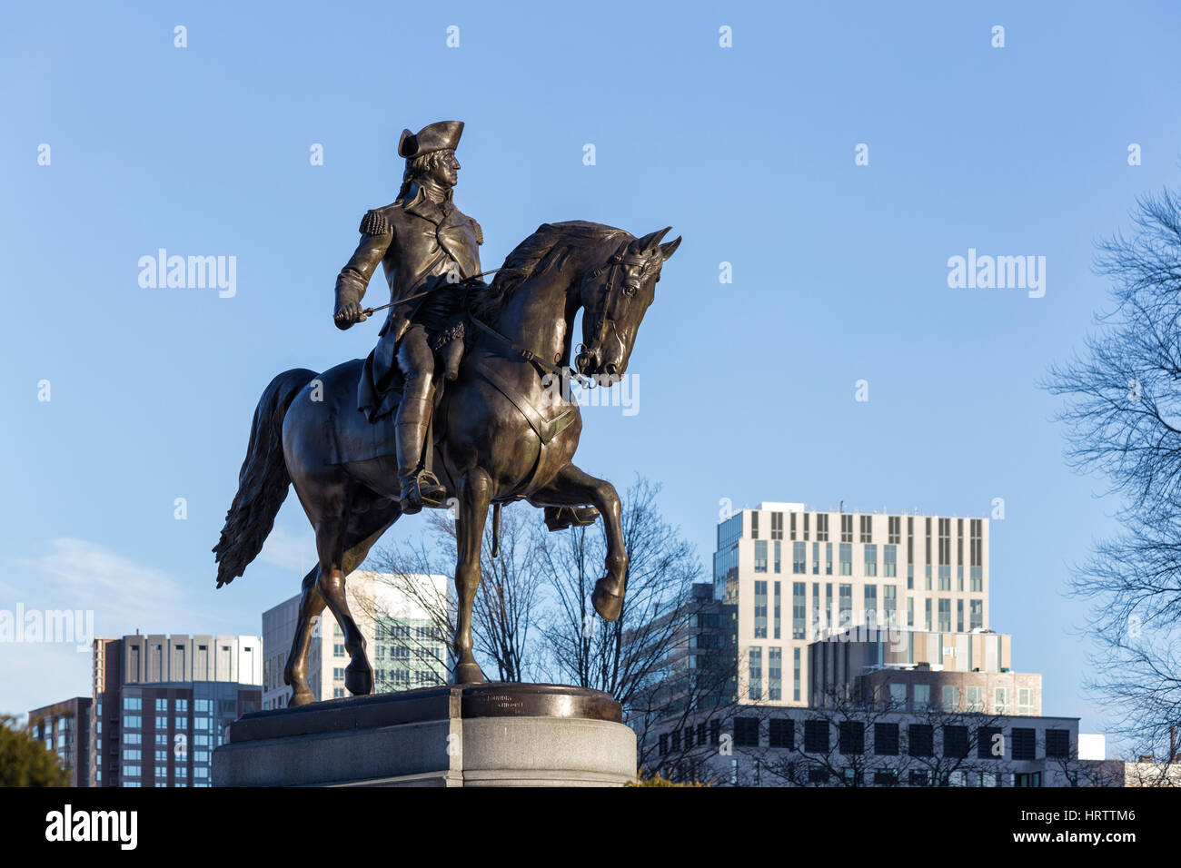 George Washington Statue Boston High Resolution Stock Photography and ...