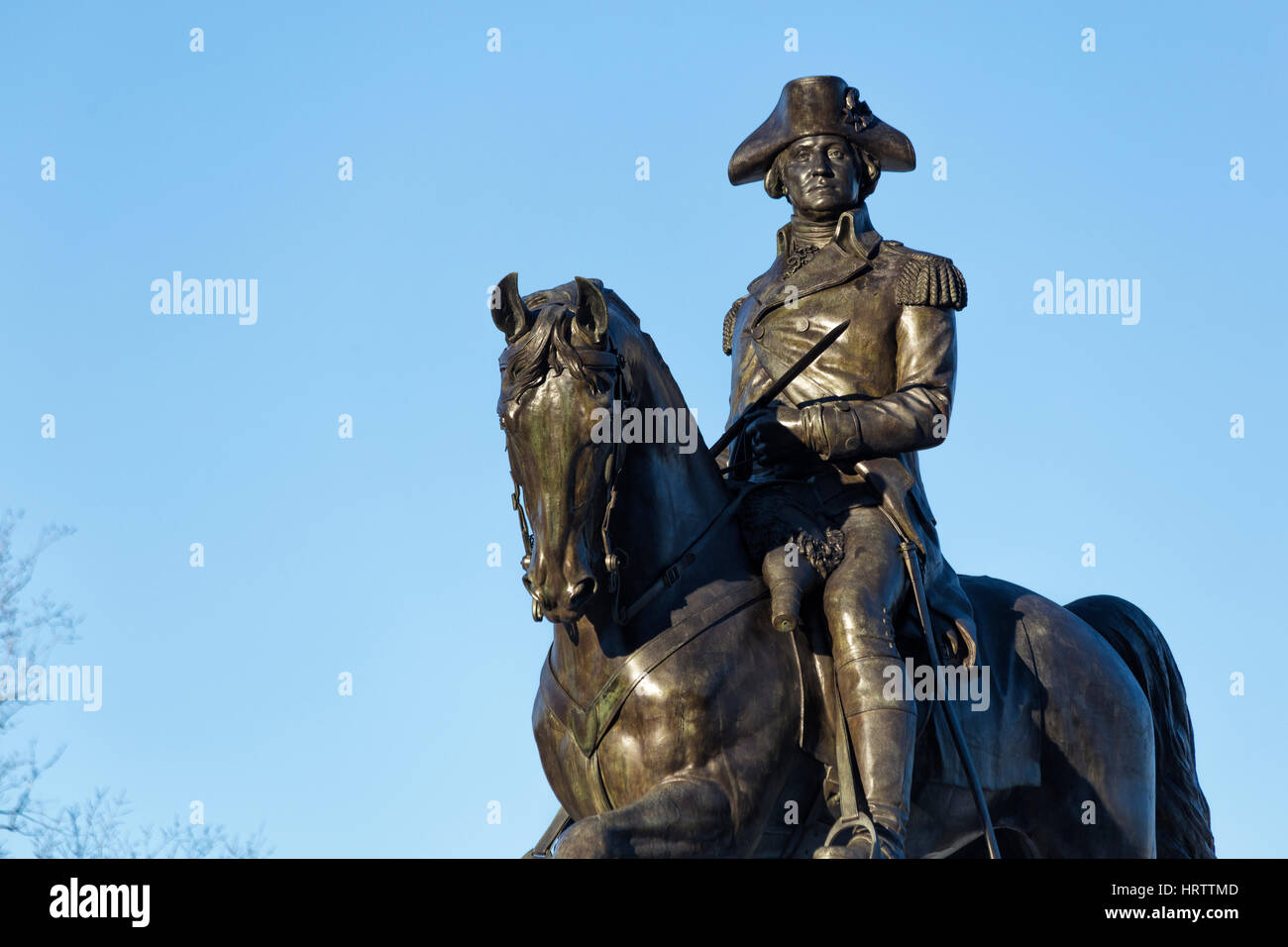 Boston common park statue hi-res stock photography and images - Alamy