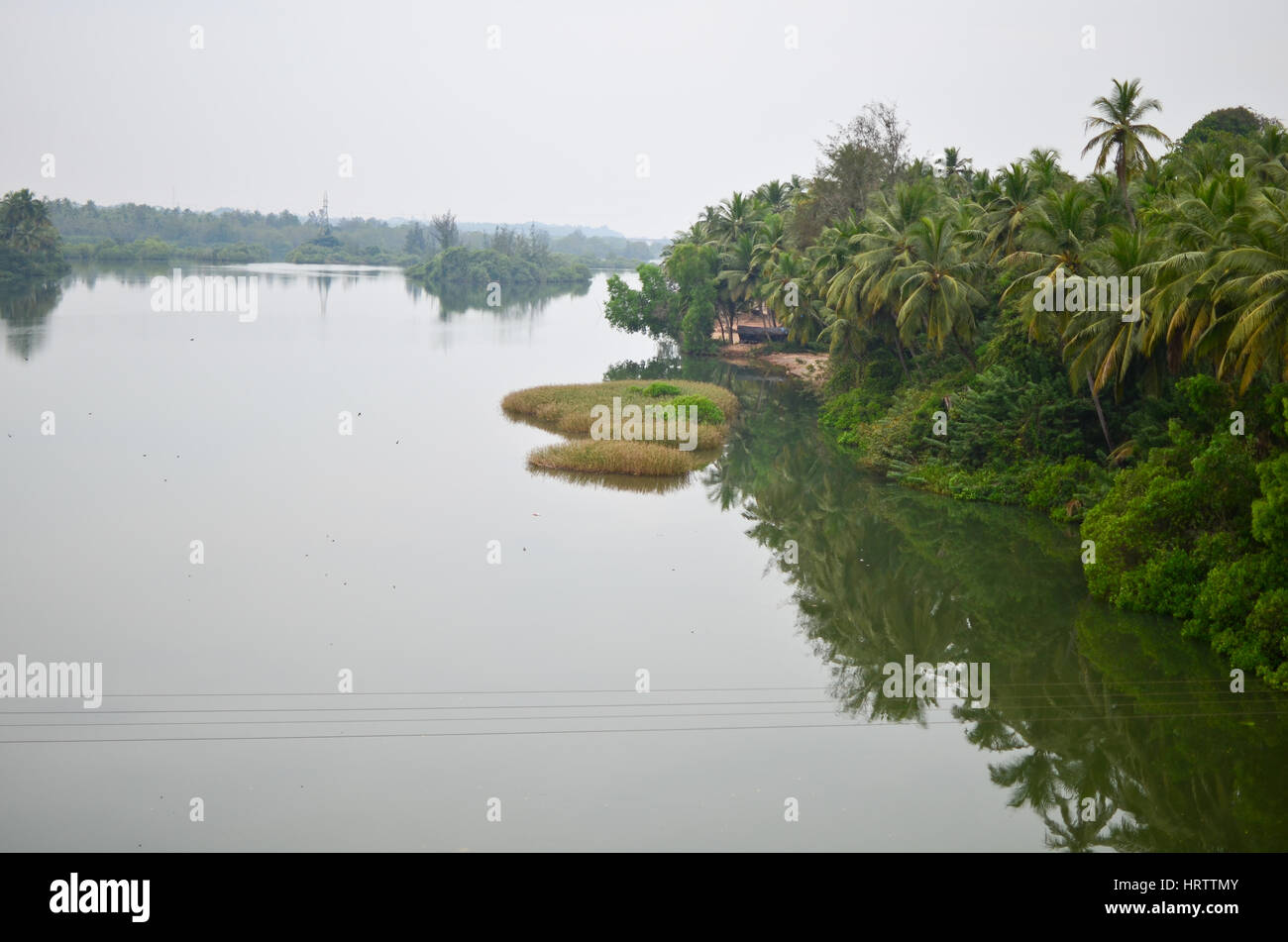 Beautiful landscape of rural India. Scene captured during a train ...
