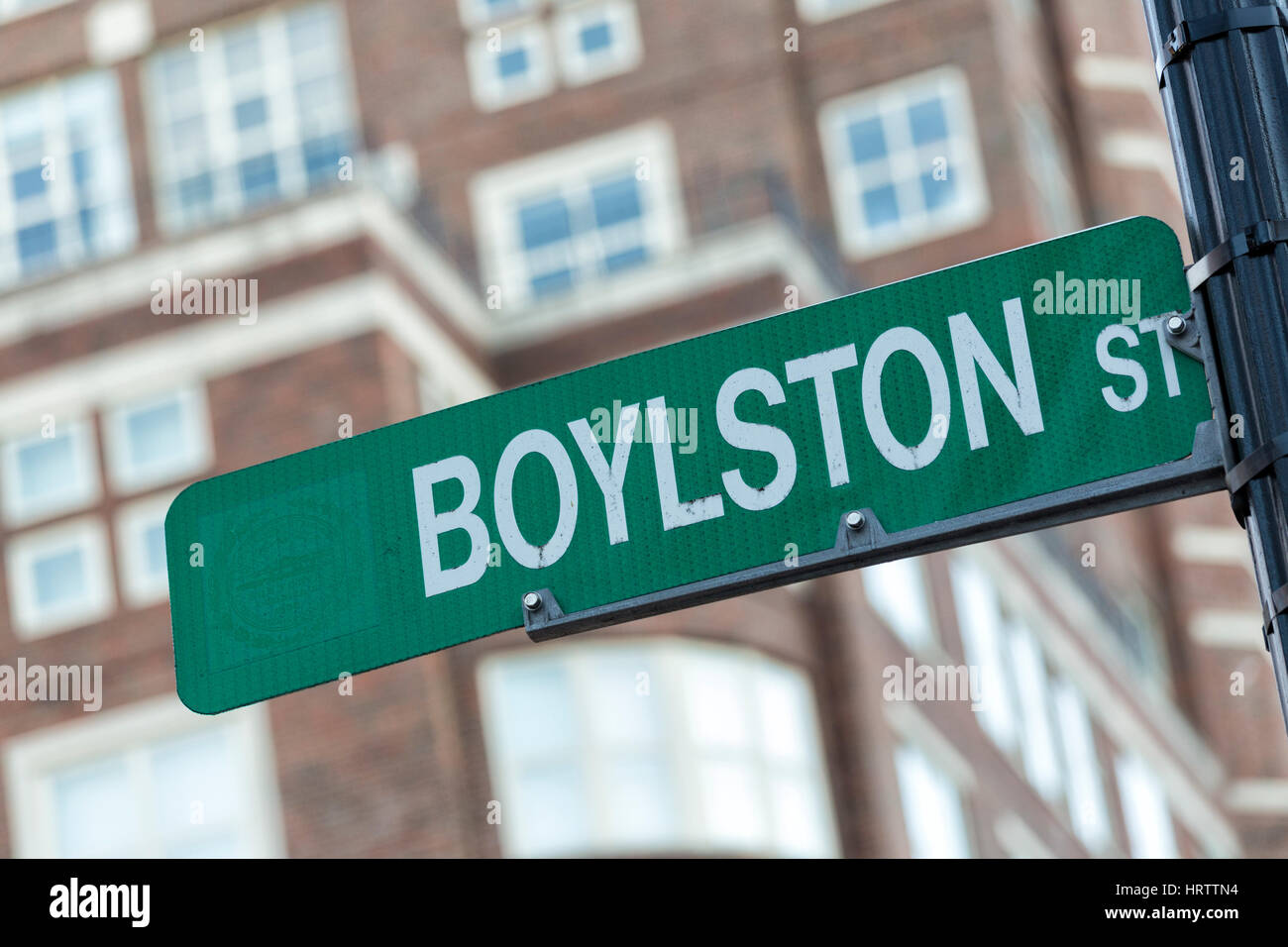 Boston's Street Signs Stock Photo - Alamy