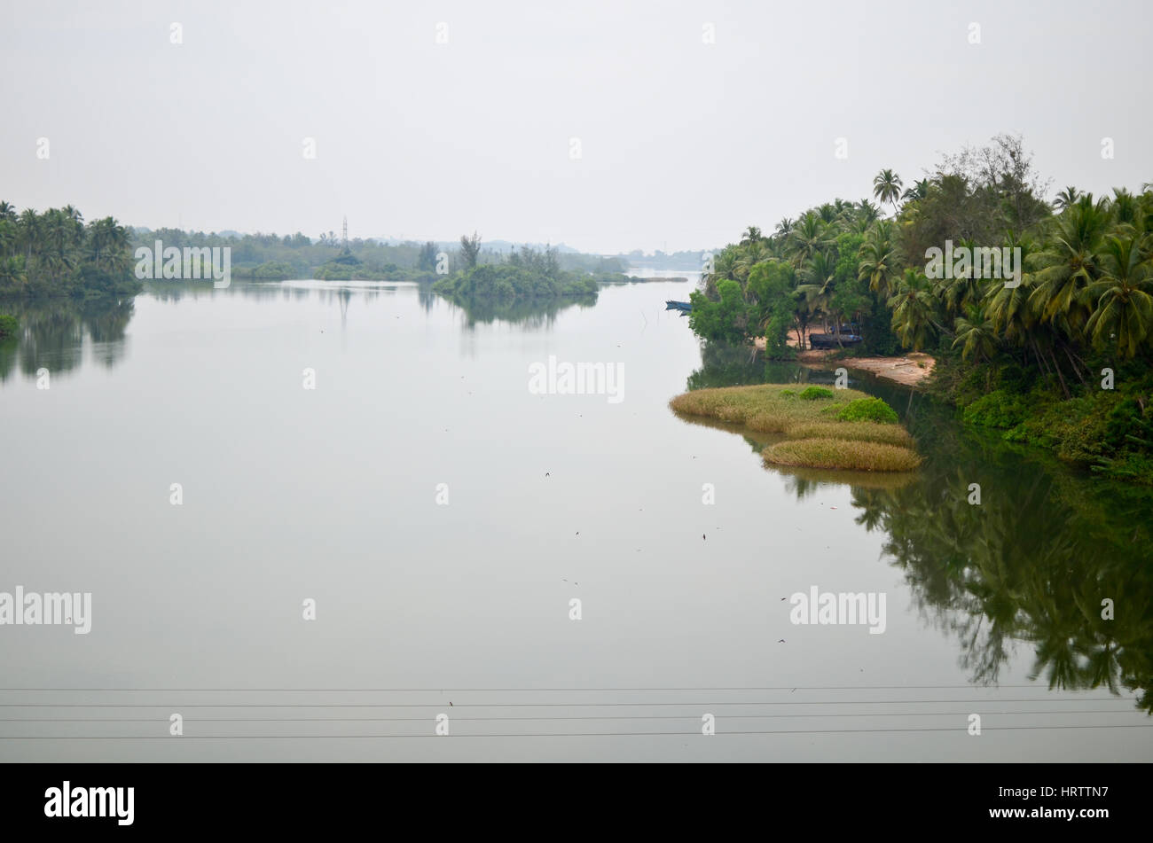 Beautiful landscape of rural India. Scene captured during a train ...