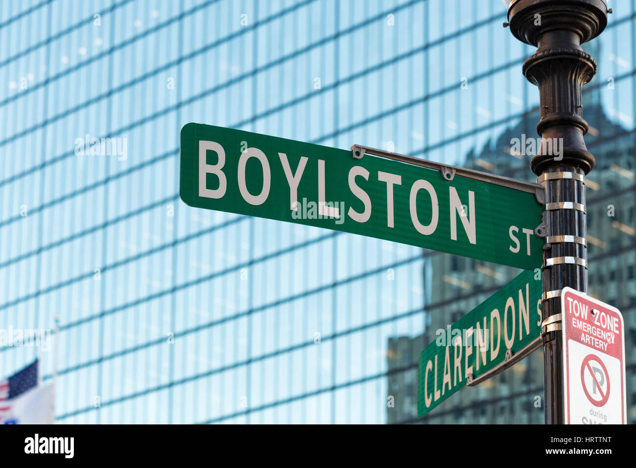 Boston's Street Signs Stock Photo - Alamy