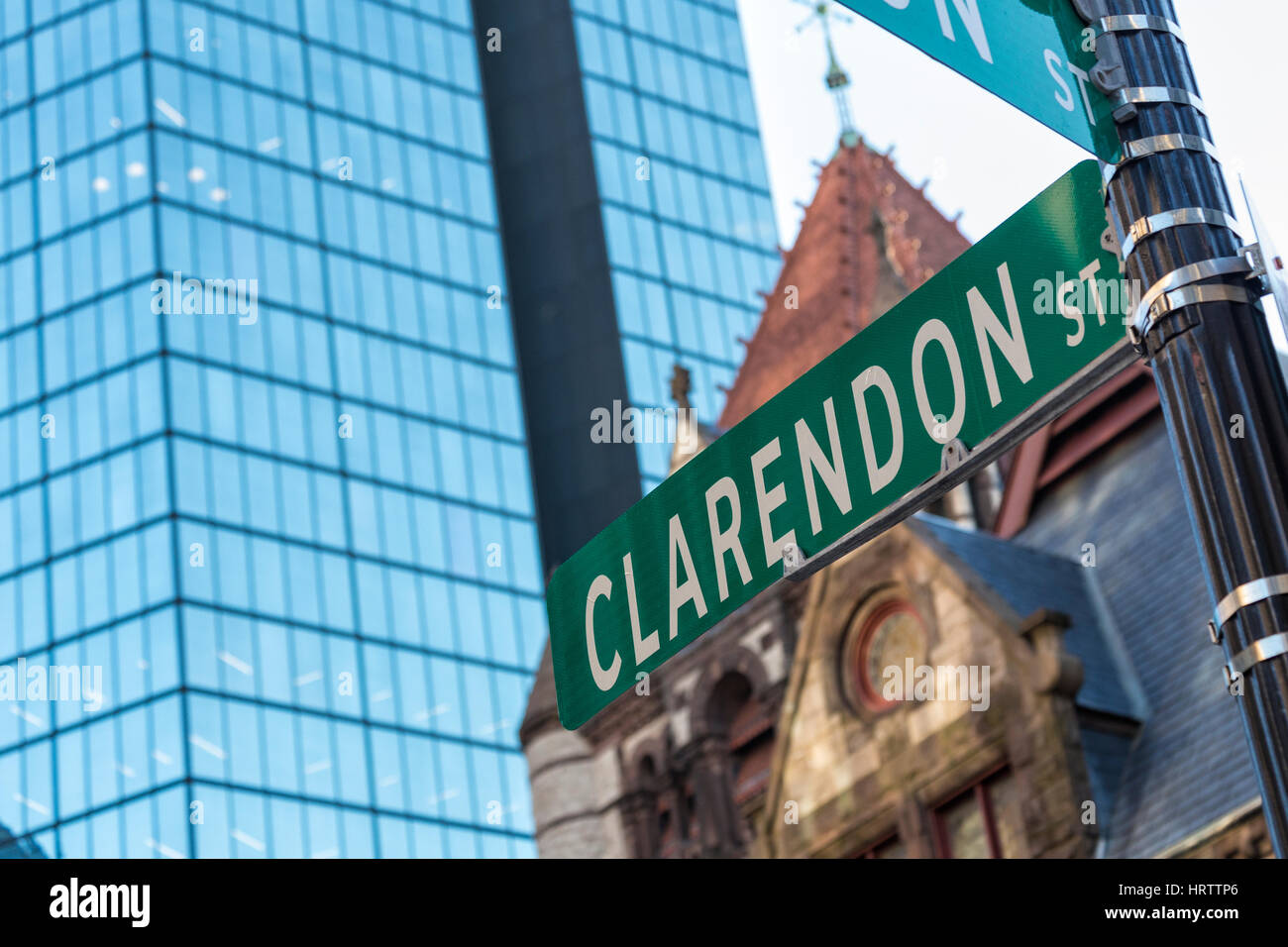 Boston's Street Signs Stock Photo - Alamy