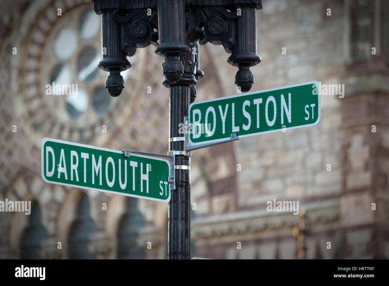 Boston's Street Signs Stock Photo - Alamy