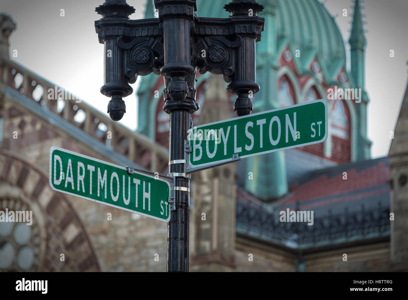 Boston's Street Signs Stock Photo - Alamy