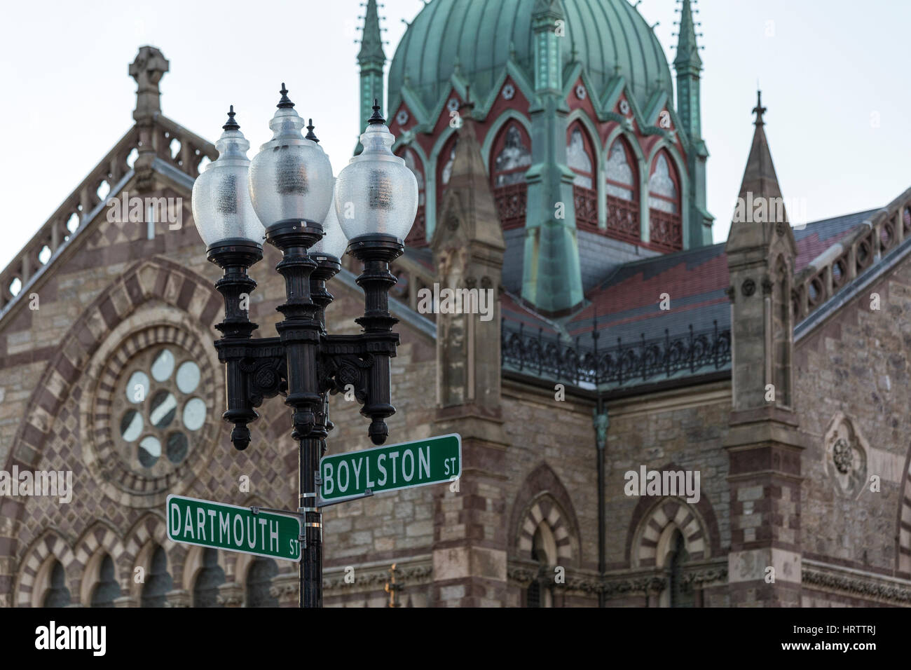 Boston's Street Signs Stock Photo - Alamy