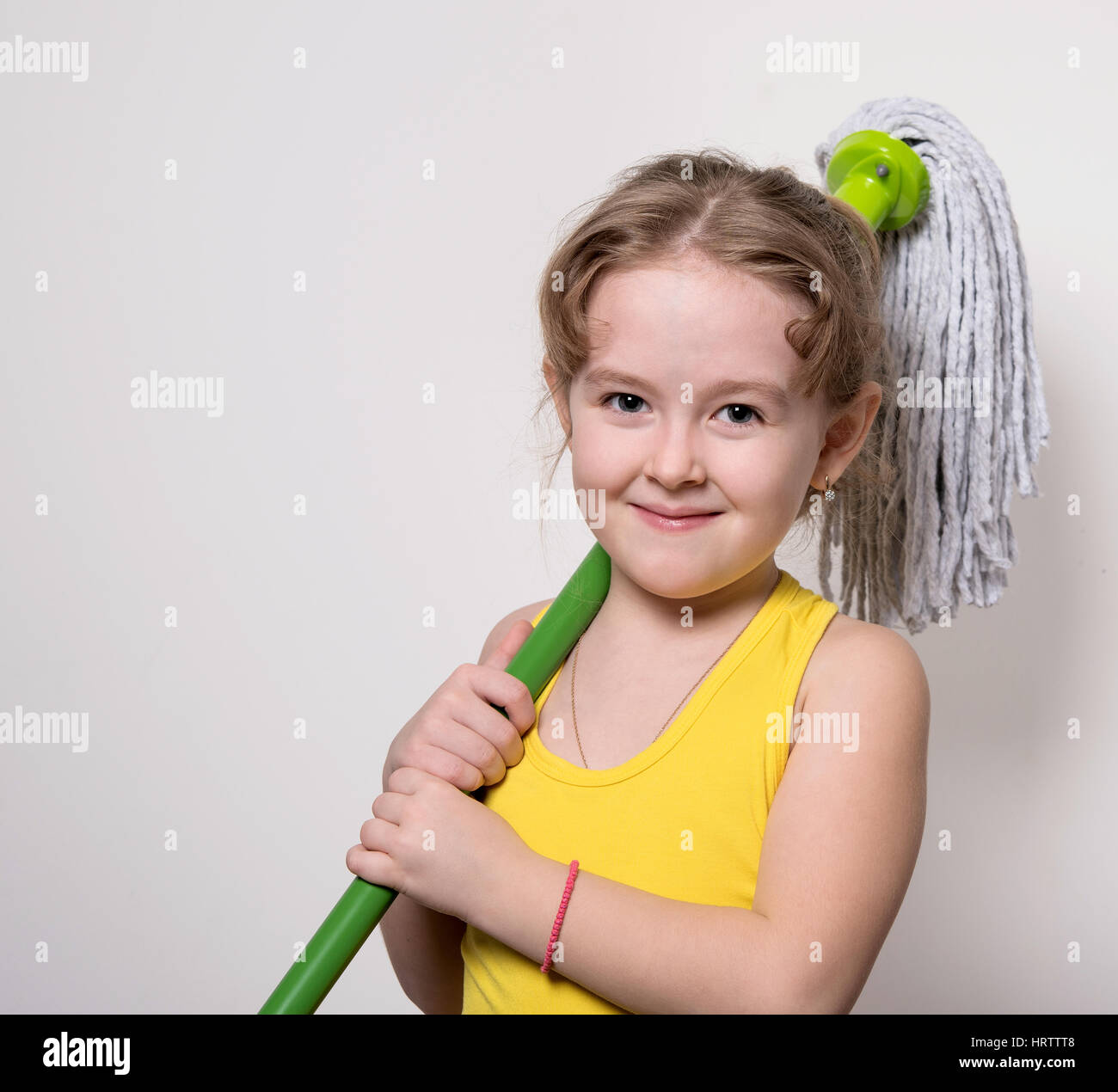 little helper MOP Stock Photo - Alamy