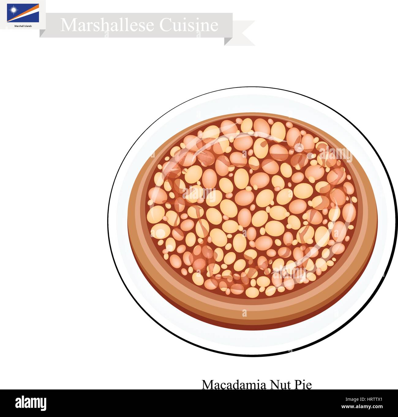 Marshallese Cuisine, Traditional Macadamia Nut Pie. Tha National Dish ...