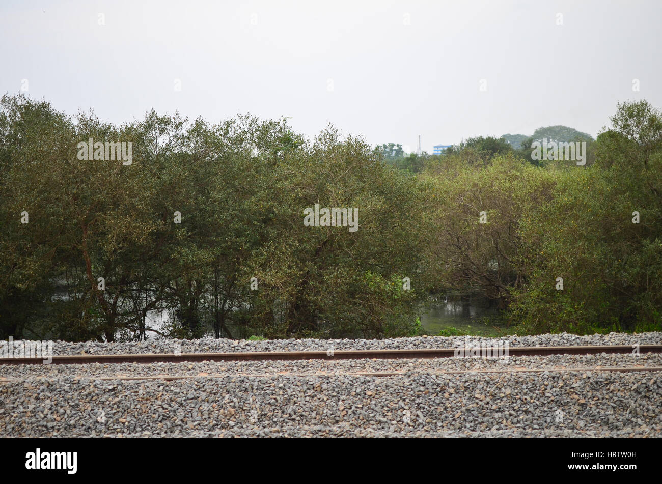 India train landscape field hi-res stock photography and images - Alamy