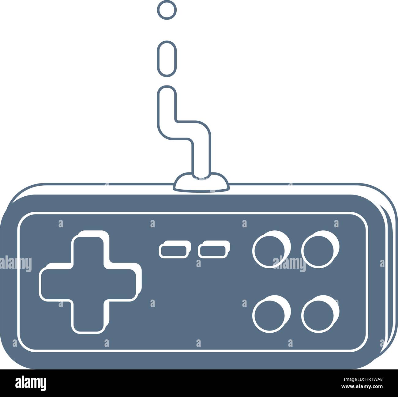Videogame control silhouette icon game hi-res stock photography and ...