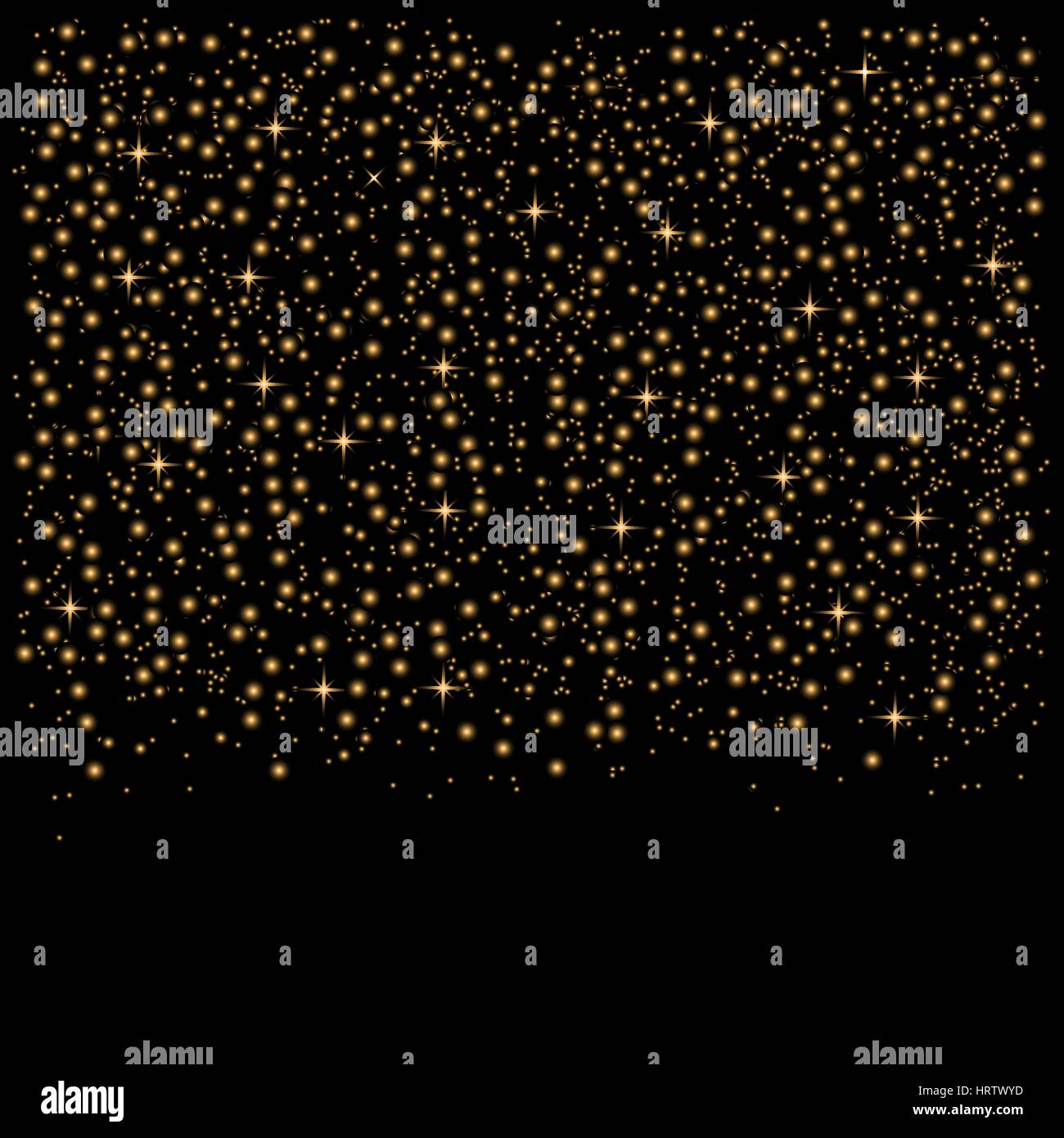 Gold glitter star dust background. Vector illustration Stock Vector Image & Art - Alamy