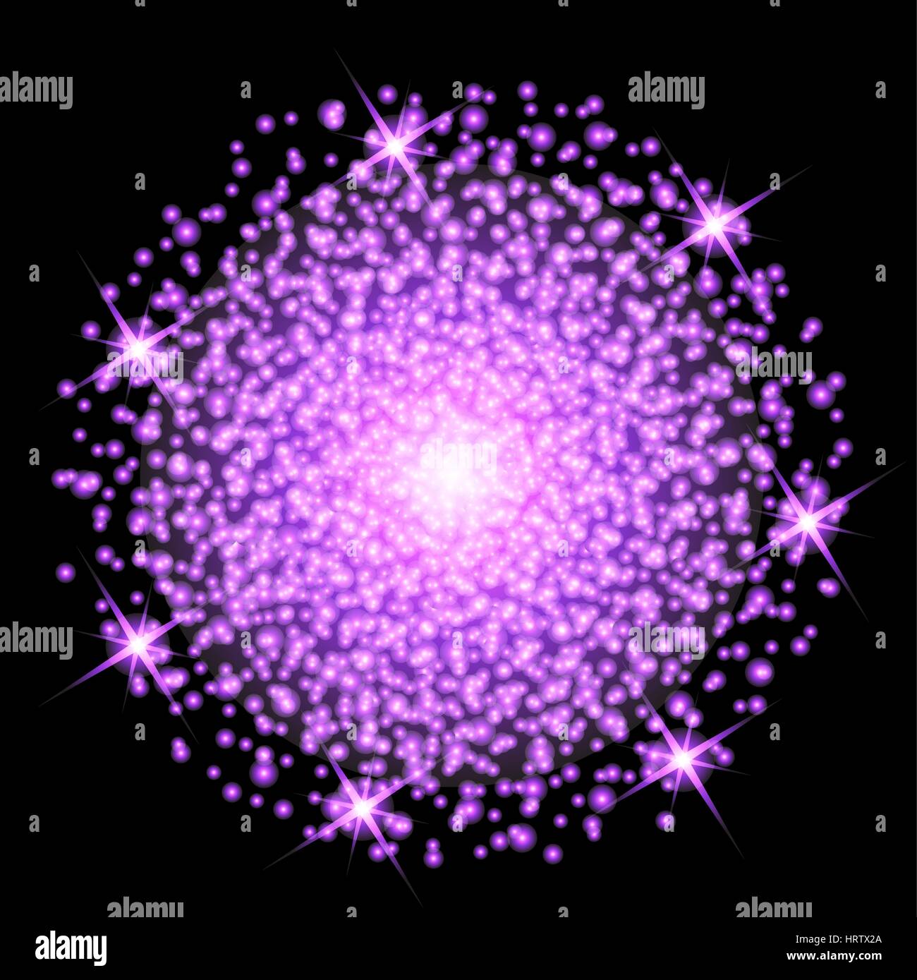 Abstract purple glow light effect. Vector illustration Stock Vector ...