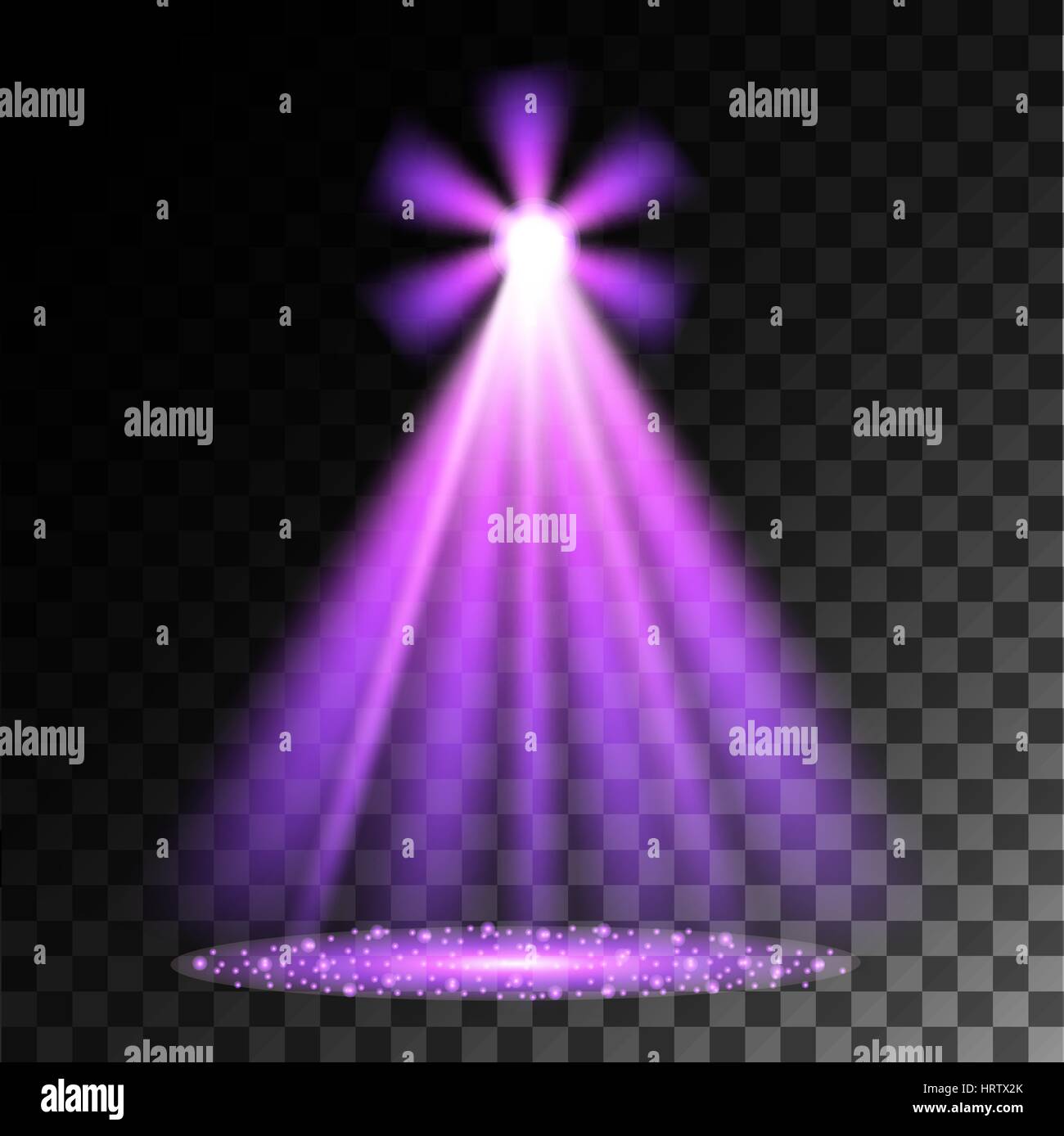 Purple spotlights. Scene. Light Effects. Vector illustration Stock ...