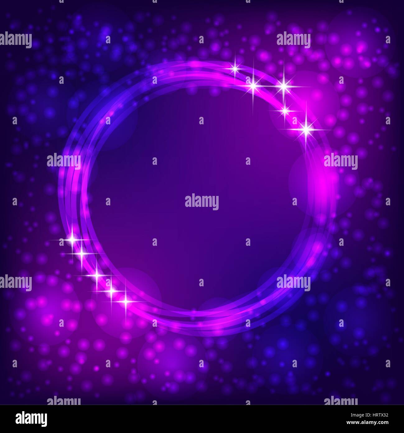 Shining circle border. Vector illustration Stock Vector Image & Art - Alamy