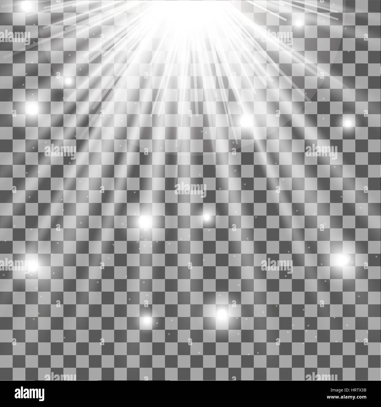 Sun rays and light effects. Vector illustration Stock Vector Image ...