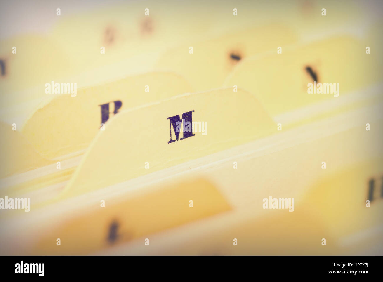 Close up alphabetical index hi-res stock photography and images - Alamy