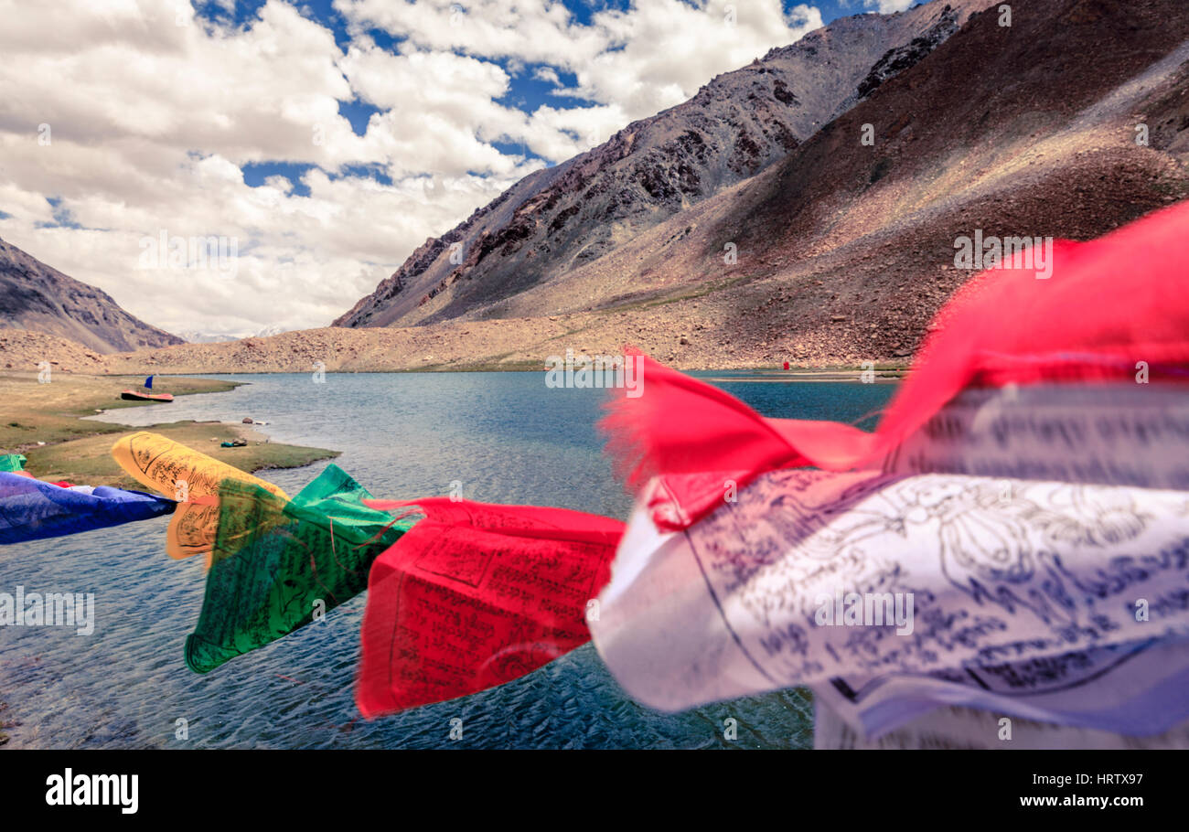 Buddhist flags hi-res stock photography and images - Alamy
