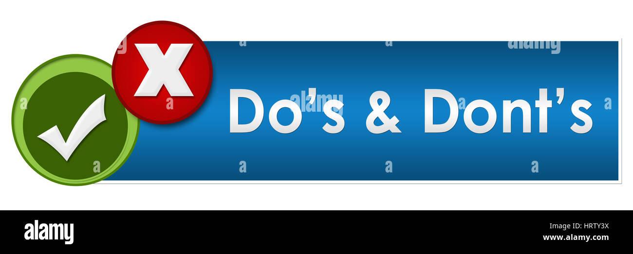 Dos donts green hi-res stock photography and images - Alamy