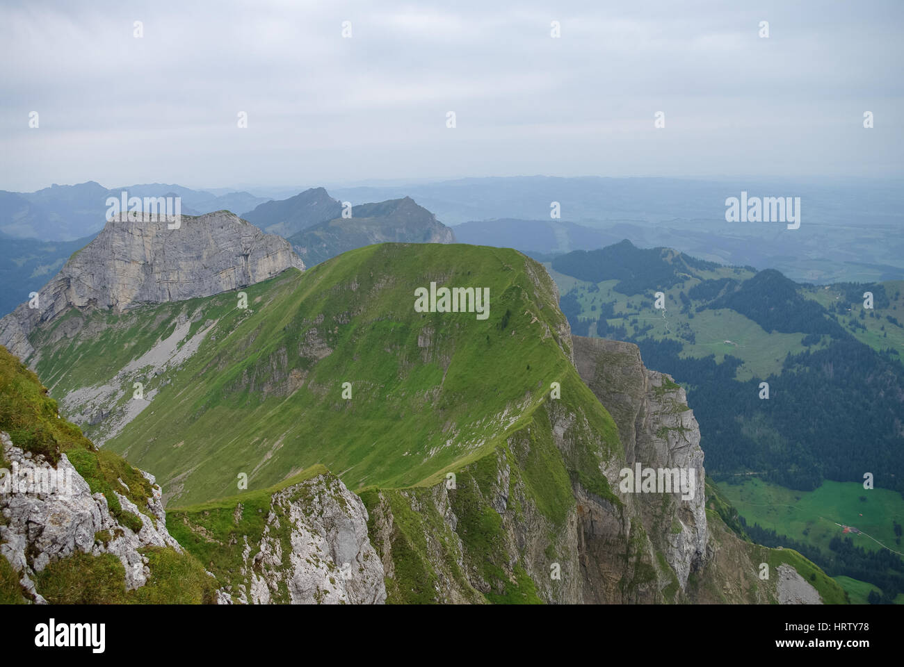 Beautiful view from mount Pilatus, Swiss Alps, Lucerne, Central ...